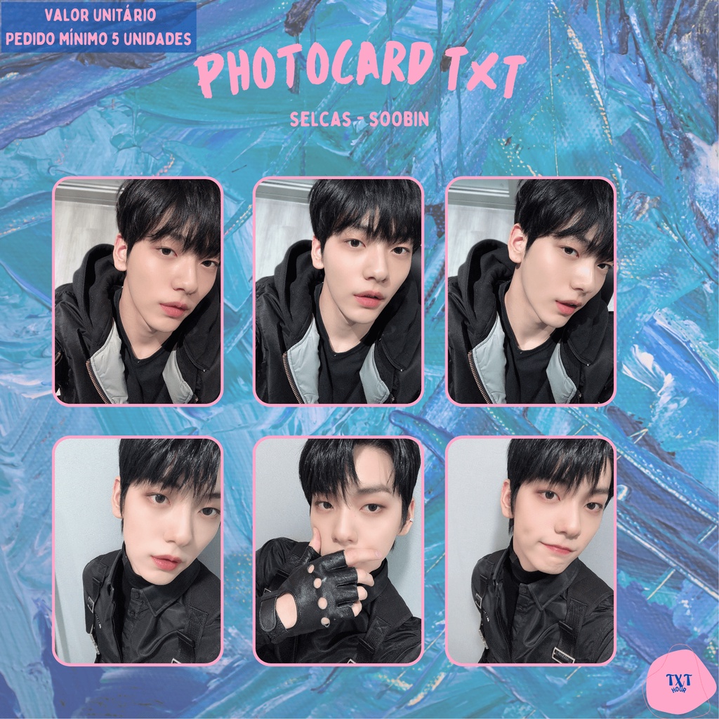 PHOTOCARD TXT (TOMORROW X TOGETHER) SELCAS - SOOBIN | kpop card fanmade | Shopee Brasil