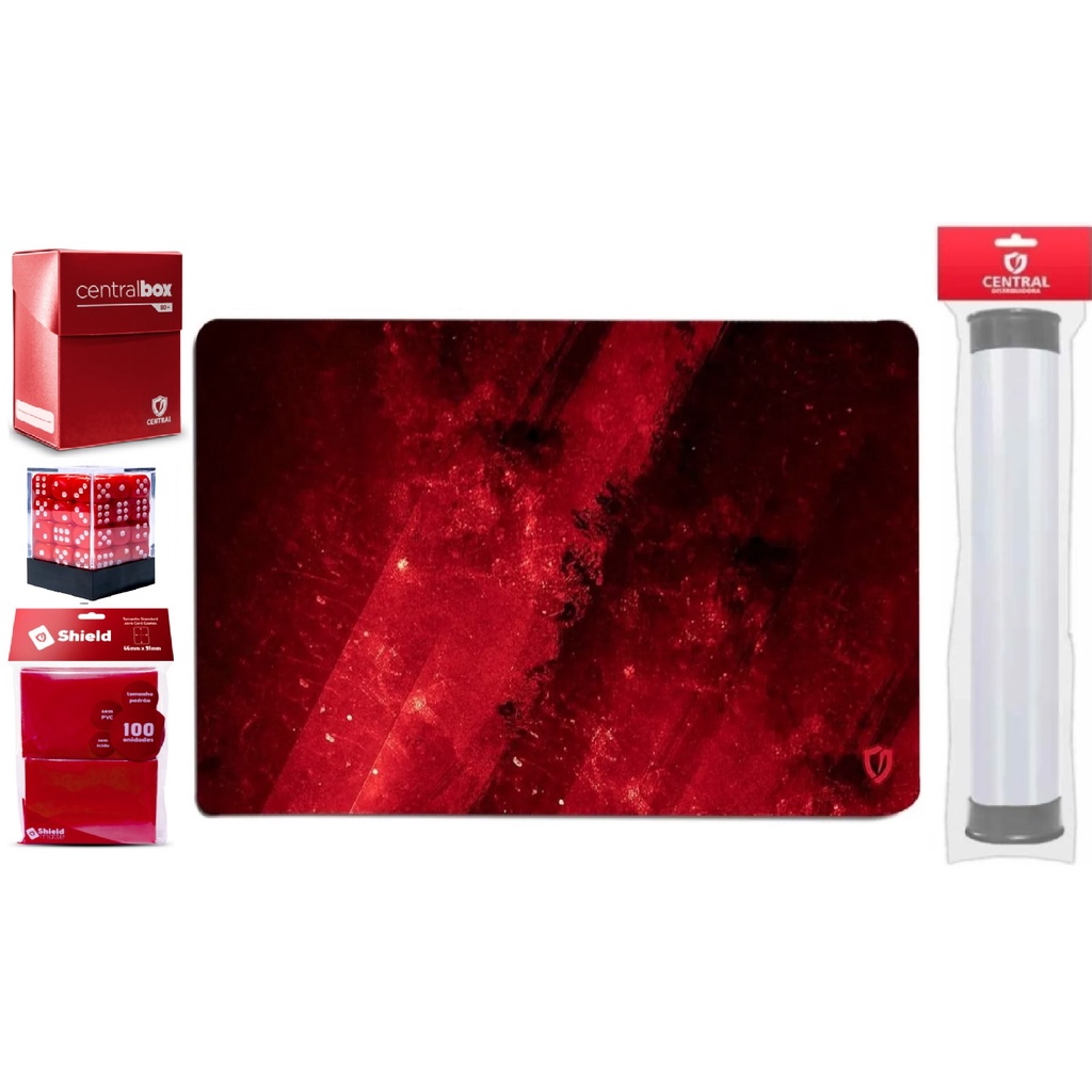 Kit Cardgame Box Dado Sleeve Playmat E Tubo P/ Magic Pokemon | Shopee ...