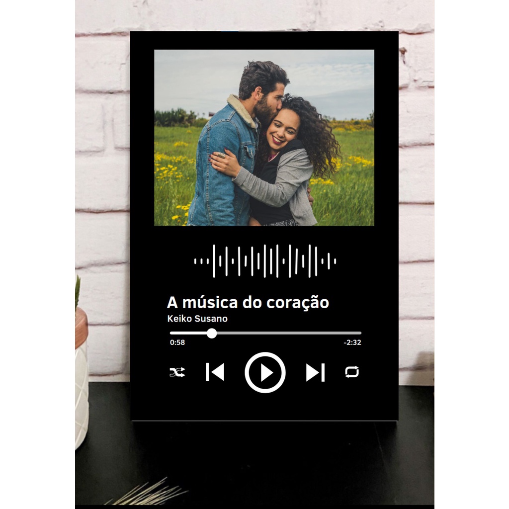 QUADROS DECORATIVOS SPOTIFY PERSONALIZADO | Quadros Decorativos ...
