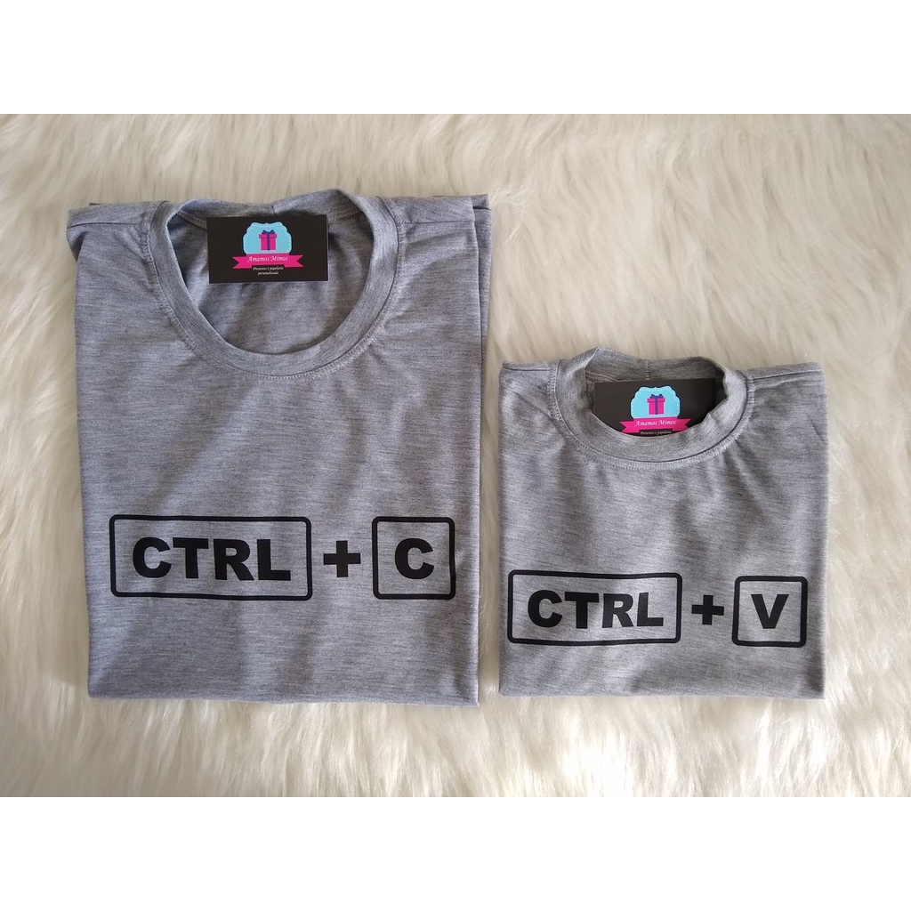 Camiseta Pai e filho / Camiseta ctrl + c / ctrl+v / Camiseta familia ... Camiseta Pai e filho / Camiseta ctrl + c / ctrl+v / Camiseta familia ...