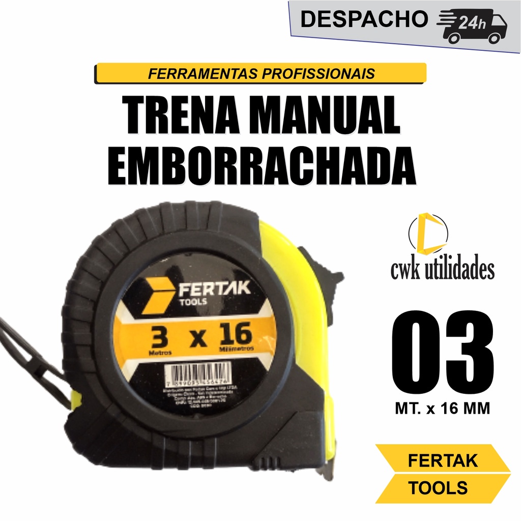 Trena Emborrachada 3 Metros x 16mm | Shopee Brasil