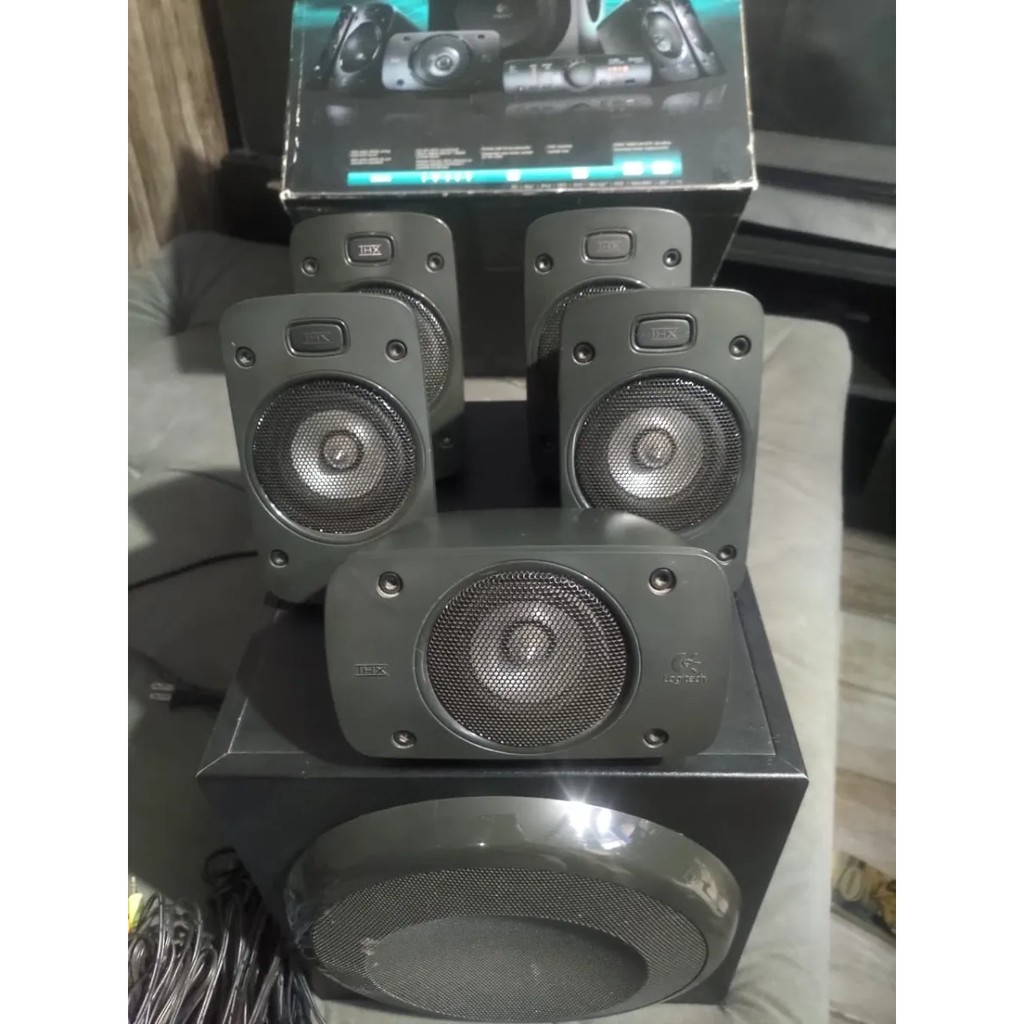 Logitech Z906 5.1 Surround Thx, Dolby Digital E Dts 500w | Shopee Brasil