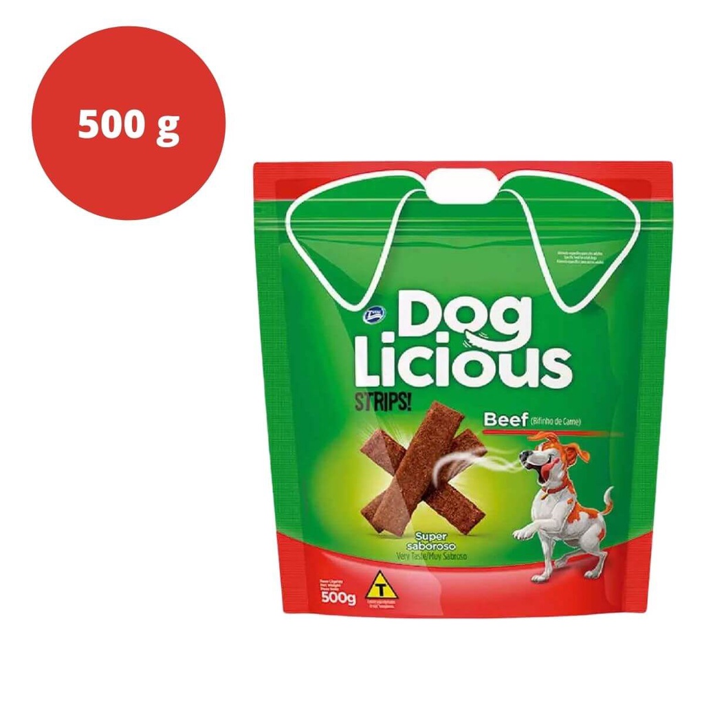 Bifinho Total DogLicious Sticks sabor Carne 500 g | Shopee Brasil