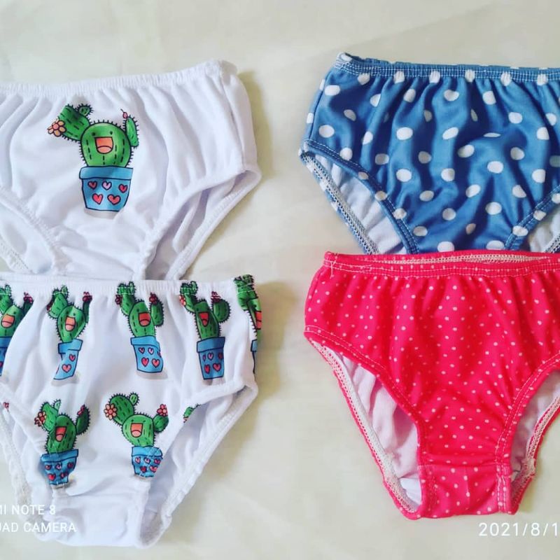 kit 10 calcinhas estampadas infantil várias estampas | Shopee Brasil