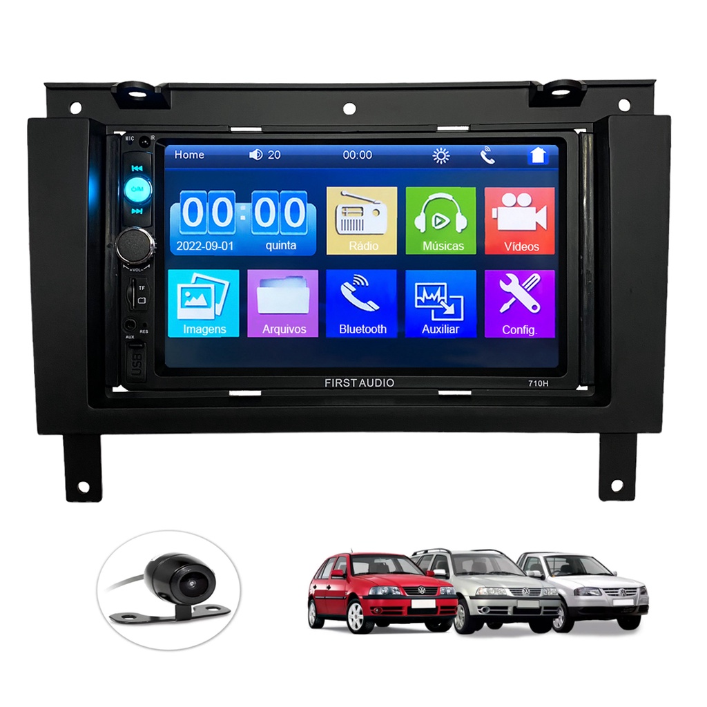 Kit Central Multimidia DVD 2 Din Mp5 VW Gol Parati Saveiro G3 | Shopee Brasil