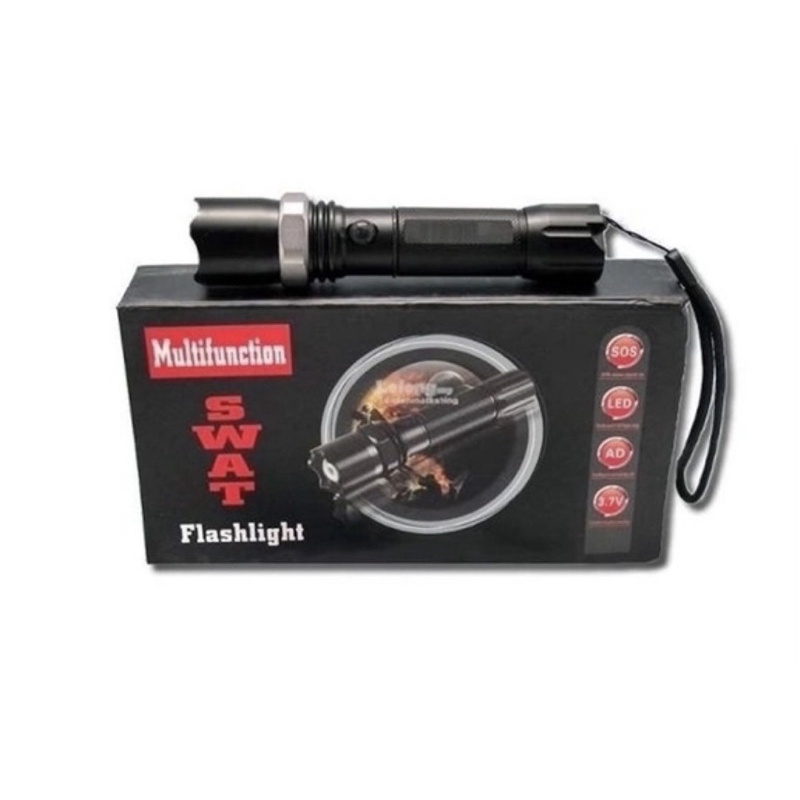 Lanterna Swat Flashlight - Lanterna Tática Luz Led | Shopee Brasil