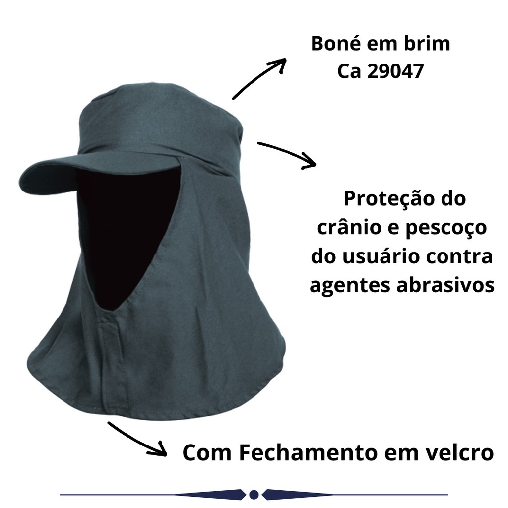 Boné Árabe De Brim Protege Cobre Pescoço Tem Fechamento Varia Cores ...