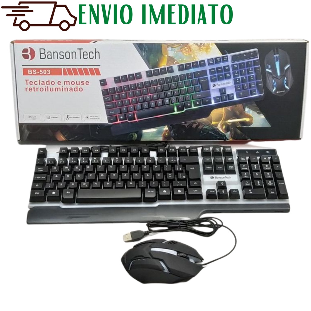 KIT GAMER TECLADO+MOUSE RGB | Shopee Brasil