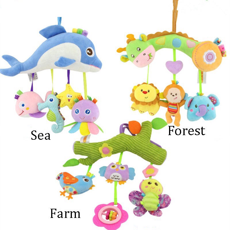 Baby Criby Mobile Bell Bed Rattles Aprendendo Brinquedo Educacional Com ...