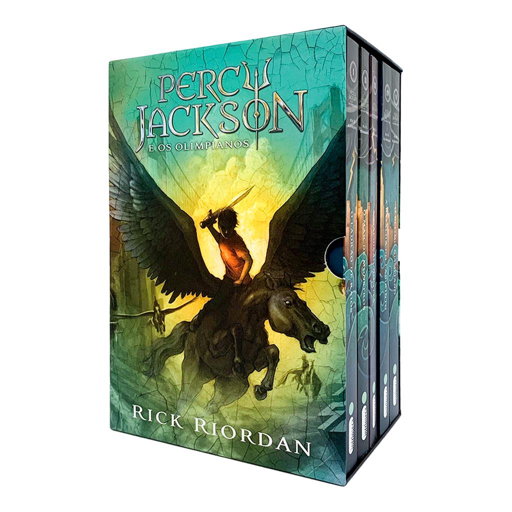 Box Percy Jackson E Os Olimpianos - Rick Riordan - 5 Livros | Shopee Brasil