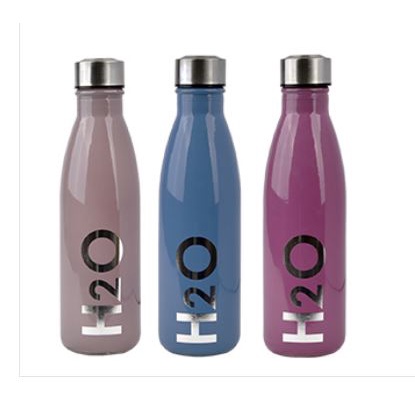 Garrafa de Vidro H2O Colorido 650ml | Shopee Brasil