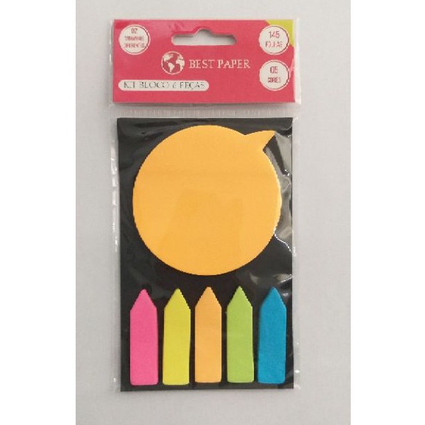 Kit bloco adesivo/Post-it | Shopee Brasil