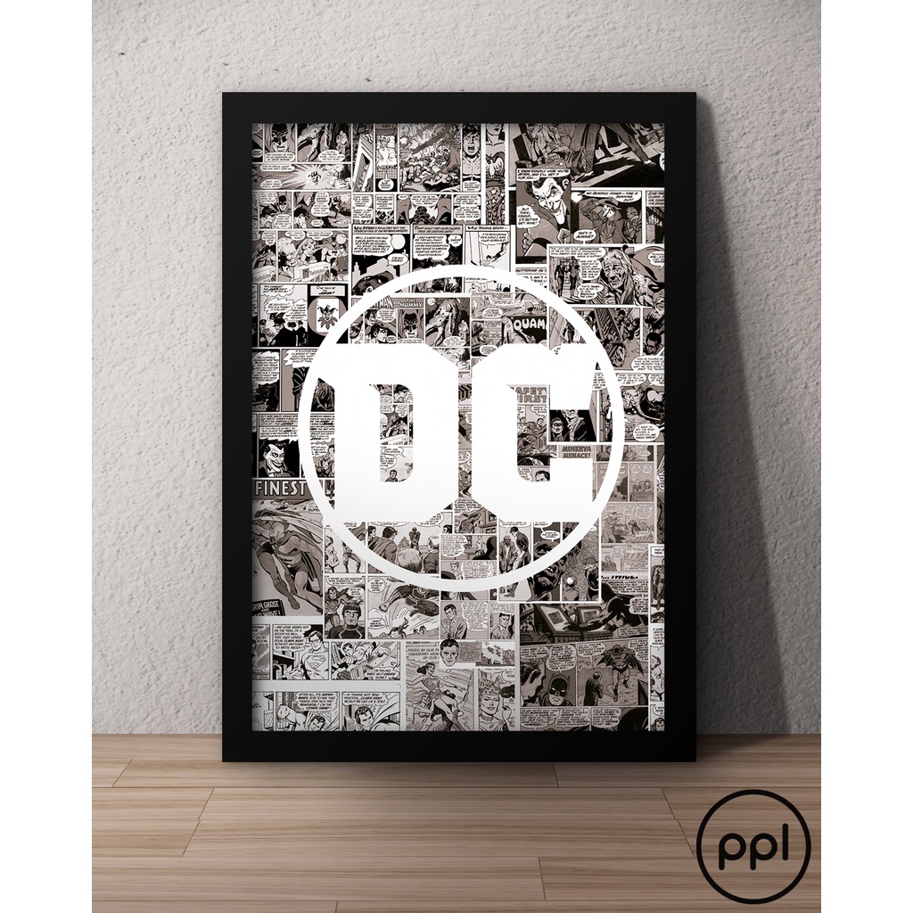 Quadro de parede 34x24 - DC - DC Comics - Com vidro | Shopee Brasil