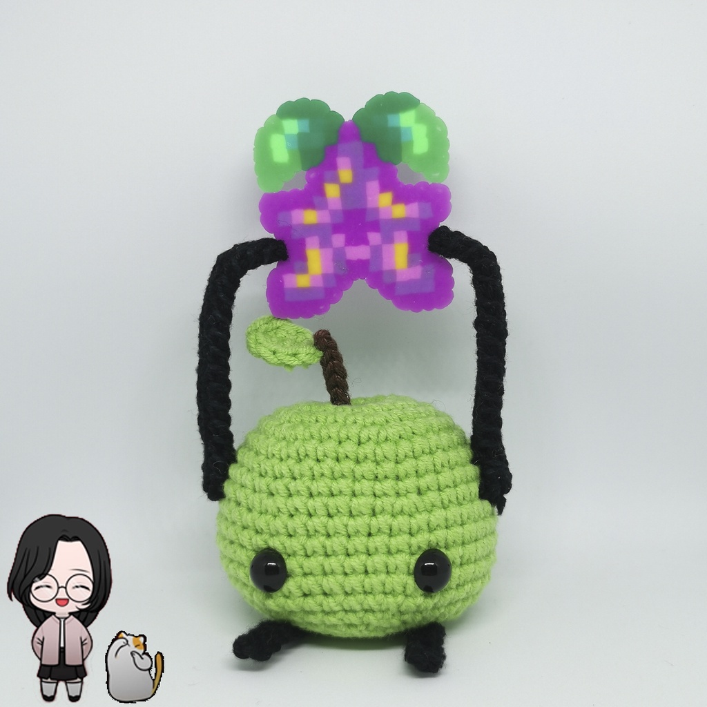 Junimo com itens Stardew Valley - Amigurumi / Croche - Escorrega o Preço