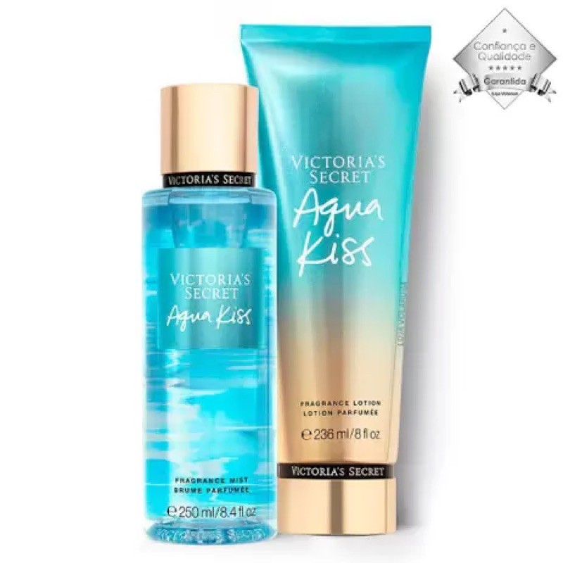 KIT Victoria’s Secret ORIGINAL Fragrância Acqua Kiss Fragrance Lotion ...