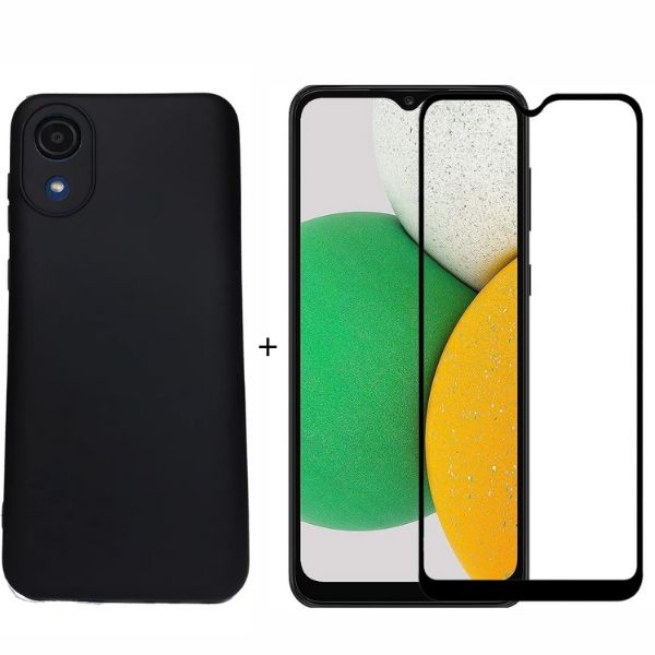 Capa Capinha Case Aveludada + Película de vidro 9D SAMSUNG GALAXY A03 CORE | Shopee Brasil