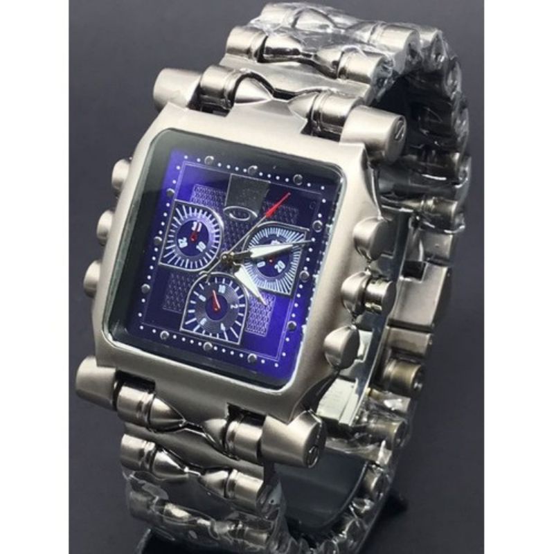 Relógio Masculino Oak Tank Minute Machine 12 Pinos Resistente Agua Top ...