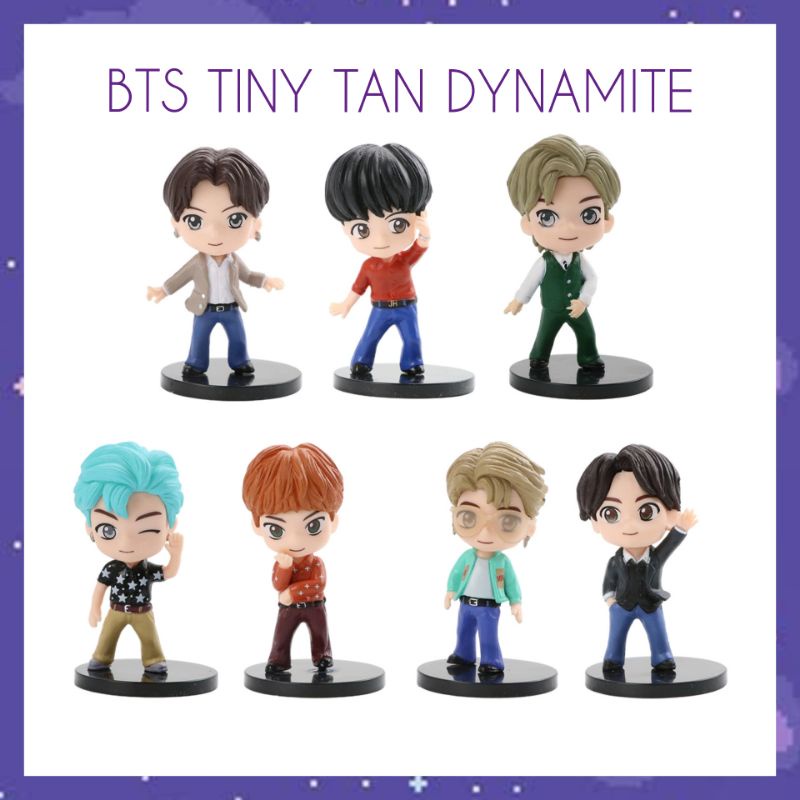 Bonecos Bts Dynamite Tiny Tan Action Figures Bts Dynamite Jungkook V Jimin Jin Jhope Rm Suga ...