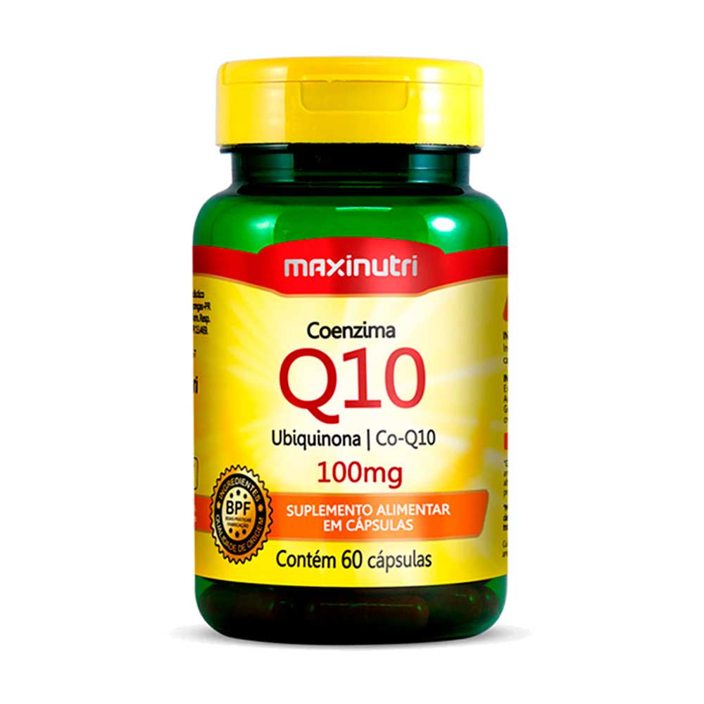 Coenzima Q10 100mg com 60 Capsulas Maxinutri | Shopee Brasil