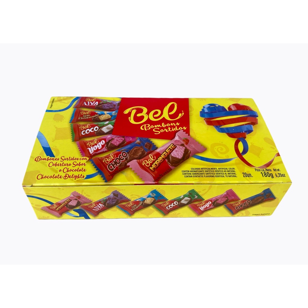 Bombom Bel Sortidos Com 20 Unidades 180 Gr | Shopee Brasil