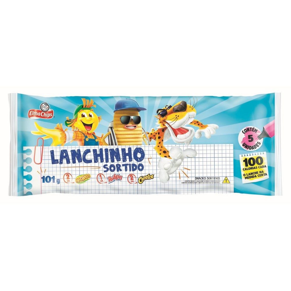 Salgadinho Elma Chips Lanchinho Sortido 101g | Shopee Brasil
