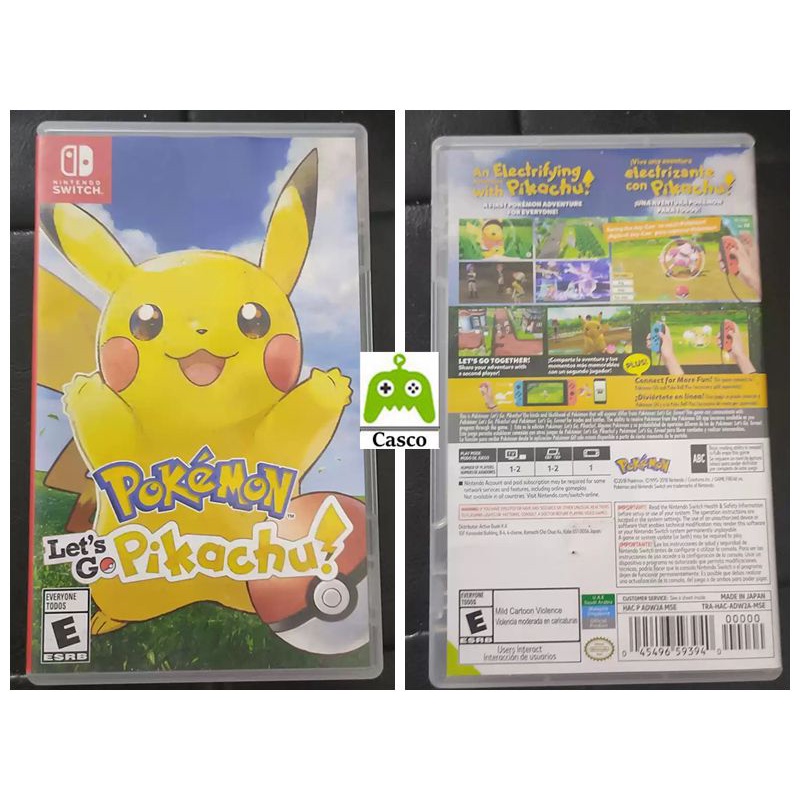 Pokémon Let’s Go Pikachu Nintendo Switch Jogos Mídia Física | Shopee Brasil