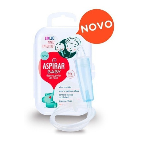 Aspirador Sugador Nasal Para Bebês Aspirar Baby - Likluc | Shopee Brasil