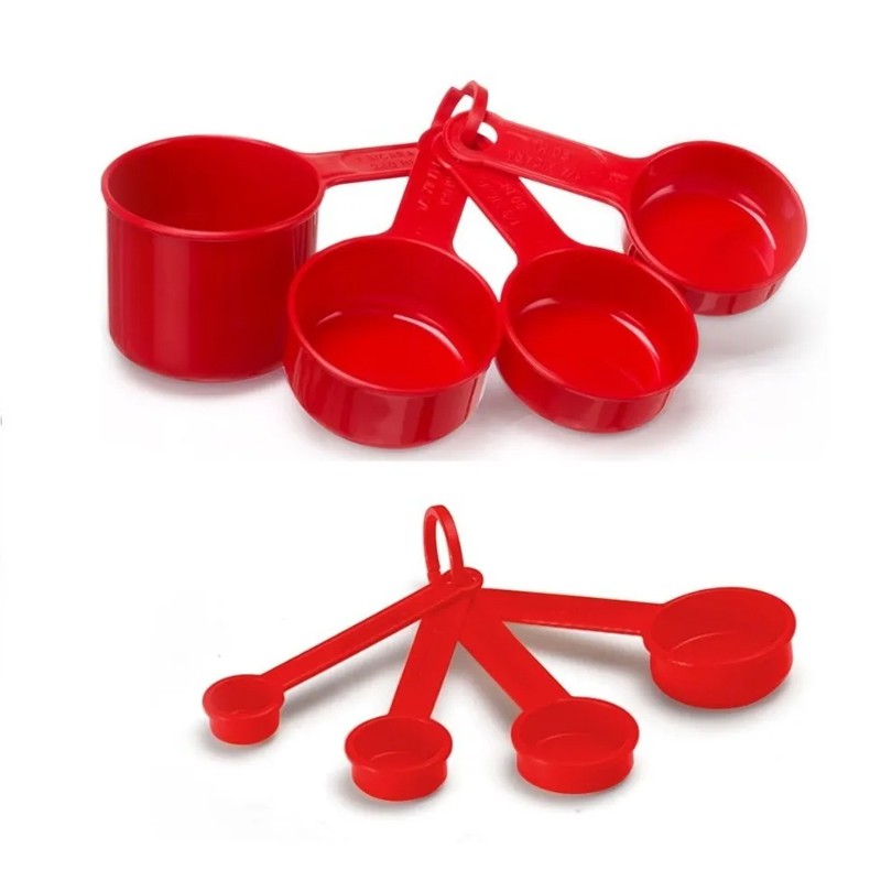 Medidor Culinario Conjunto Medidor Colher + Medidor Xicaras | Shopee Brasil