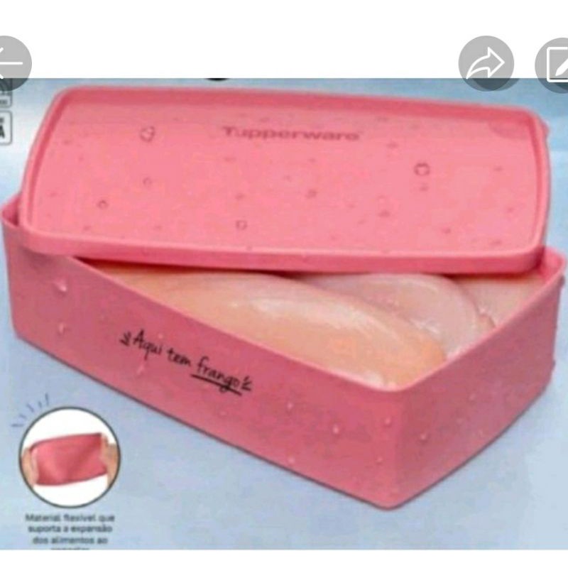Tupperware Caixa Ideal 1.4 Litros Aqui Tem Frango | Shopee Brasil