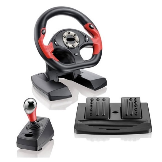 Volante PS Twin Turbo Pro50 3 em 1 para Playstation 3 Ps2 e PC (novo ...