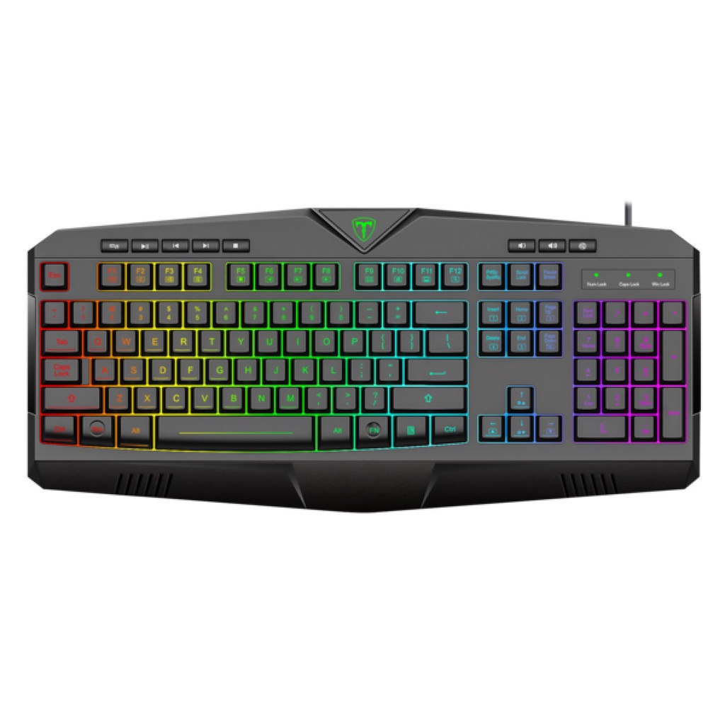TECLADO MEMBRANA GAMER T-DAGGER SUBMARINE RGB PRETO | Shopee Brasil