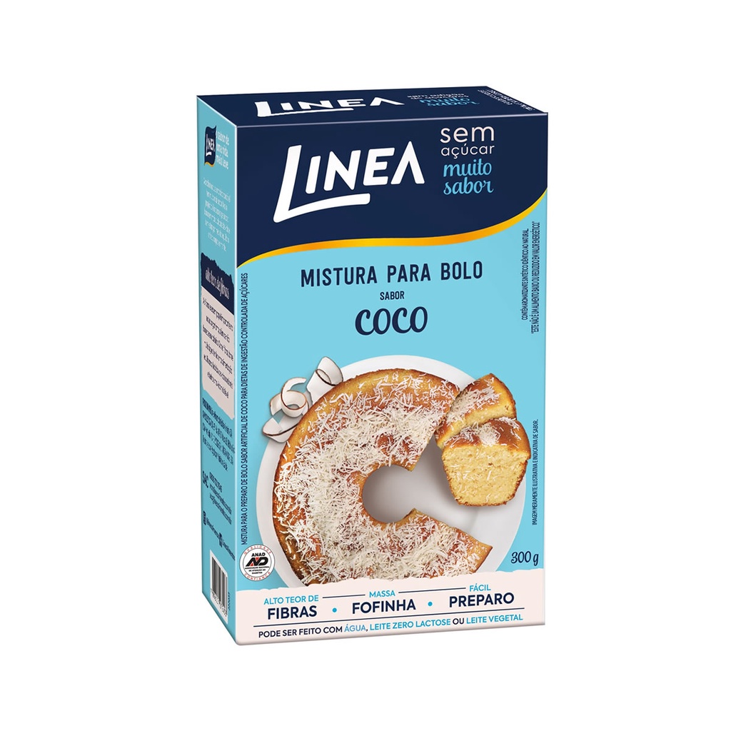 Mistura Para Bolo Sabor Coco 300g - Linea | Shopee Brasil