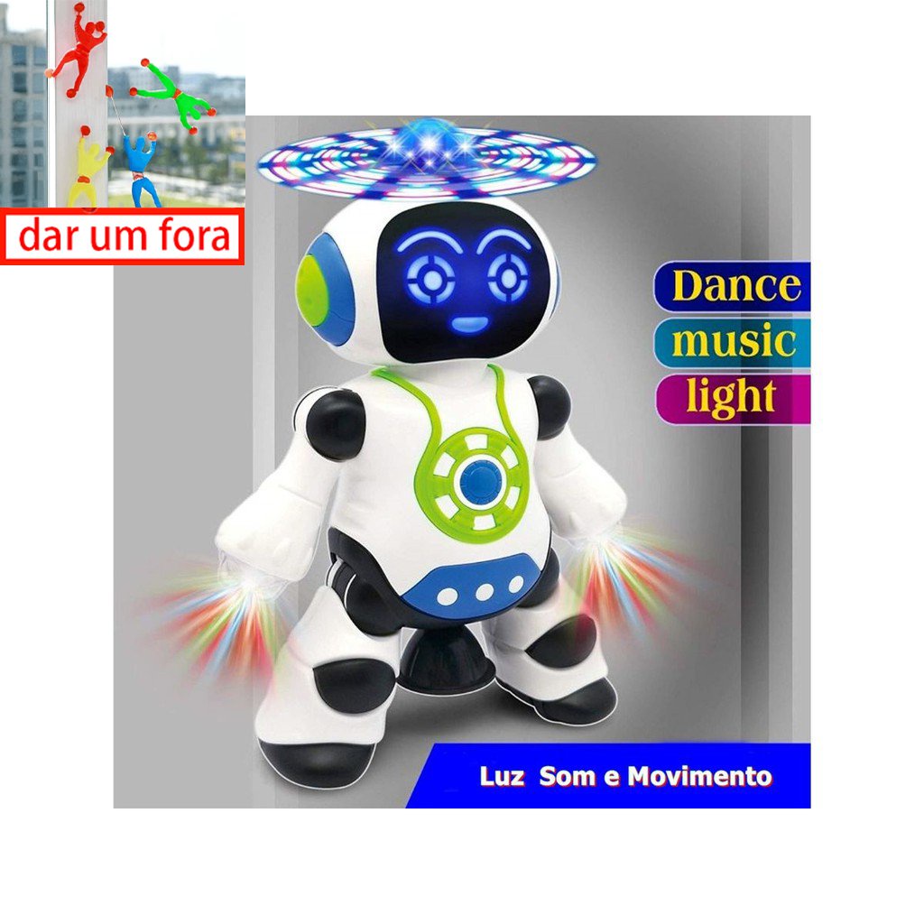 Robô De Brinquedo Giratório 360 Graus Com Som E Luz Ms30028 Atacado ...