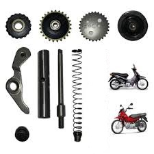 Kit Tensor Corrente de Comando (Kit 09Pçs) Biz 100 1998/2005 / Pop 100 ...