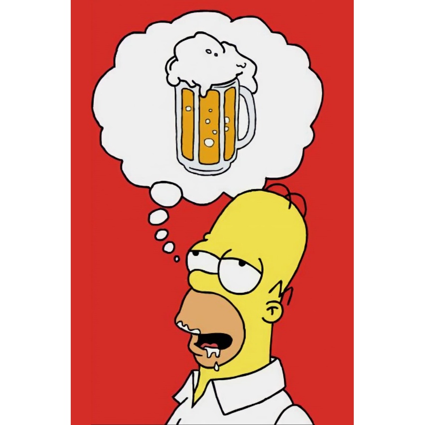 Quadro Decorativo Homer Simpson Cerveja | Shopee Brasil Quadro Decorativo Homer Simpson Cerveja | Shopee Brasil