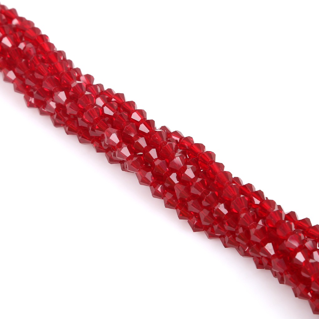 (90Pcs + 4mm) Crystal Bead.Ready Stock.Bicone Glass Bead.para Beading ...