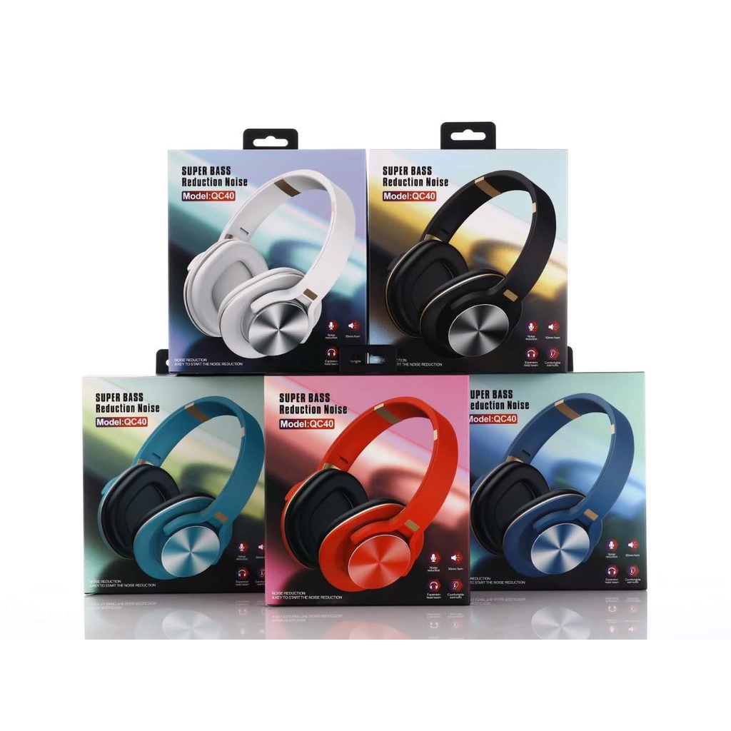 Fone De Ouvido QC40 SUPER BASS Bluetooth | Shopee Brasil