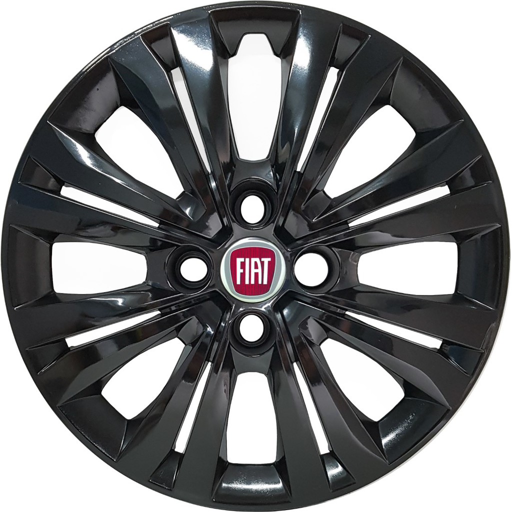 Calota UNIDADE Aro 14 Esportiva Preto Black Piano Strada Palio Uno Mobi ...