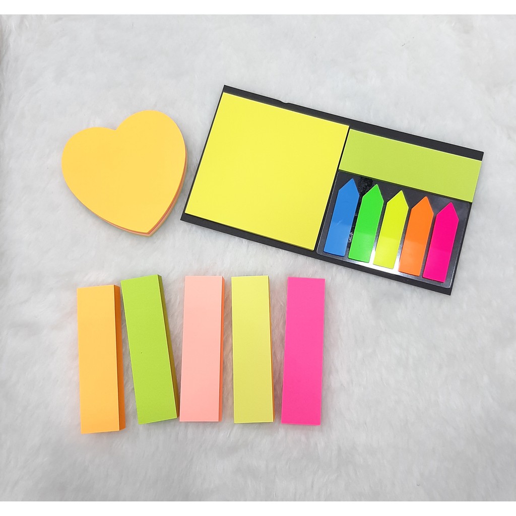 Bloco de Notas Adesivo Post-It Marcador para Organização Anotação e ...