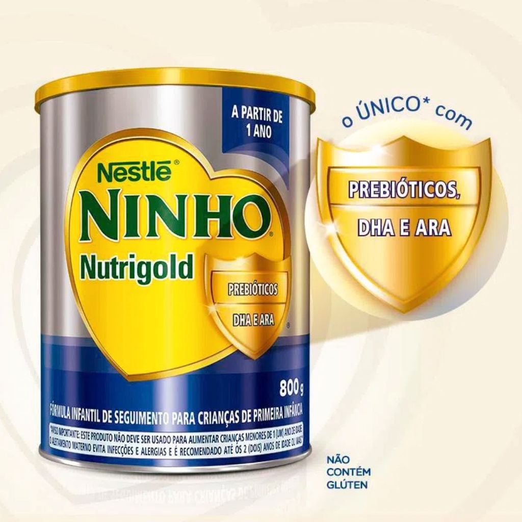 Ninho Nutrigold Fórmula Infantil 800g - Leite em pó Nestle | Shopee Brasil