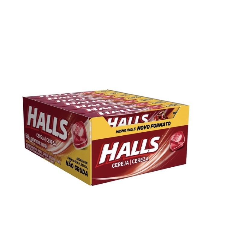 DROPS BALA HALLS Caixa com 21 unidades Revenda | Shopee Brasil