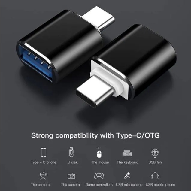 Adaptador Conector Otg Usb 3.0 Para Usb Tipo C | Shopee Brasil