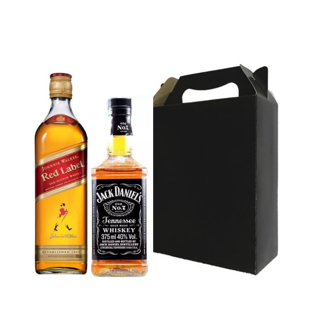 Whisky Red Label (500ml) + Jack Daniel's (375ml) | Shopee Brasil