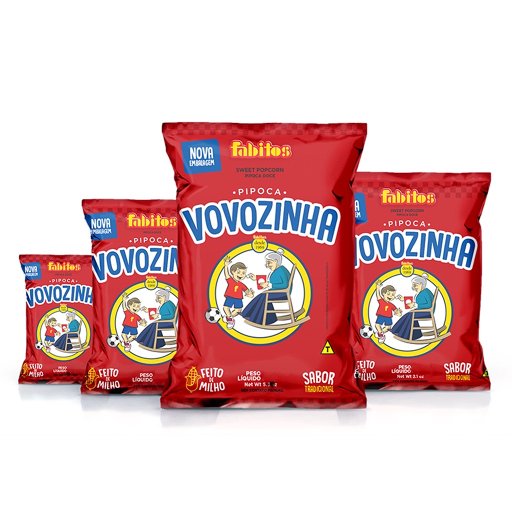 Pipoca Doce Vovozinha 10 Pacotes Pequeno 18gr cada Kit Festa Junina ...