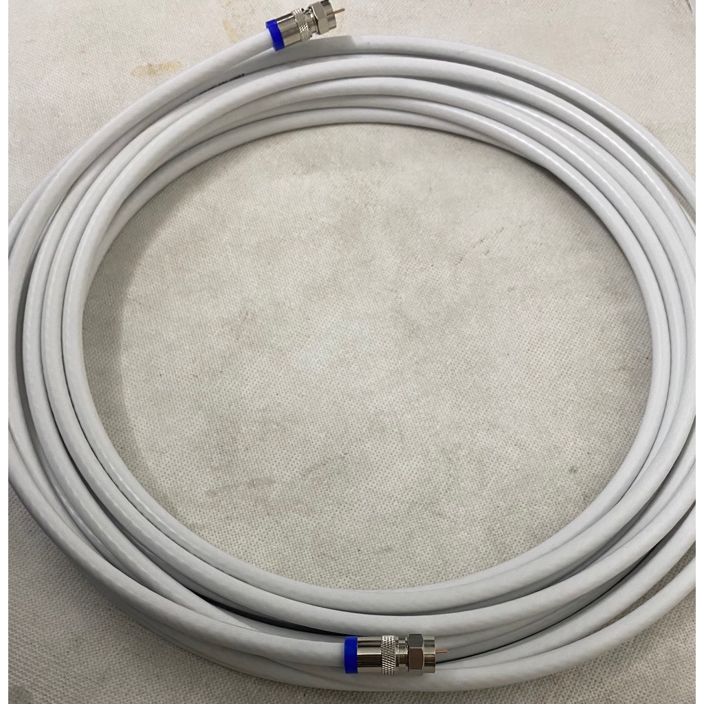 Cabo Coaxial RG6 95% Para Antena de TV a Cabo Montado e PRONTO P/ USO ...