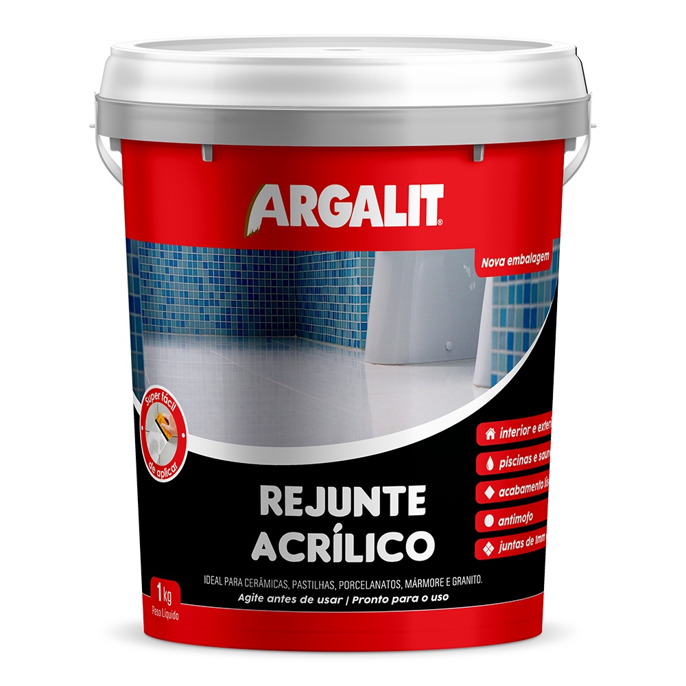 Rejunte De Pisos Acrilico Argalit 1kg Rejuntalit - Marfim | Shopee Brasil
