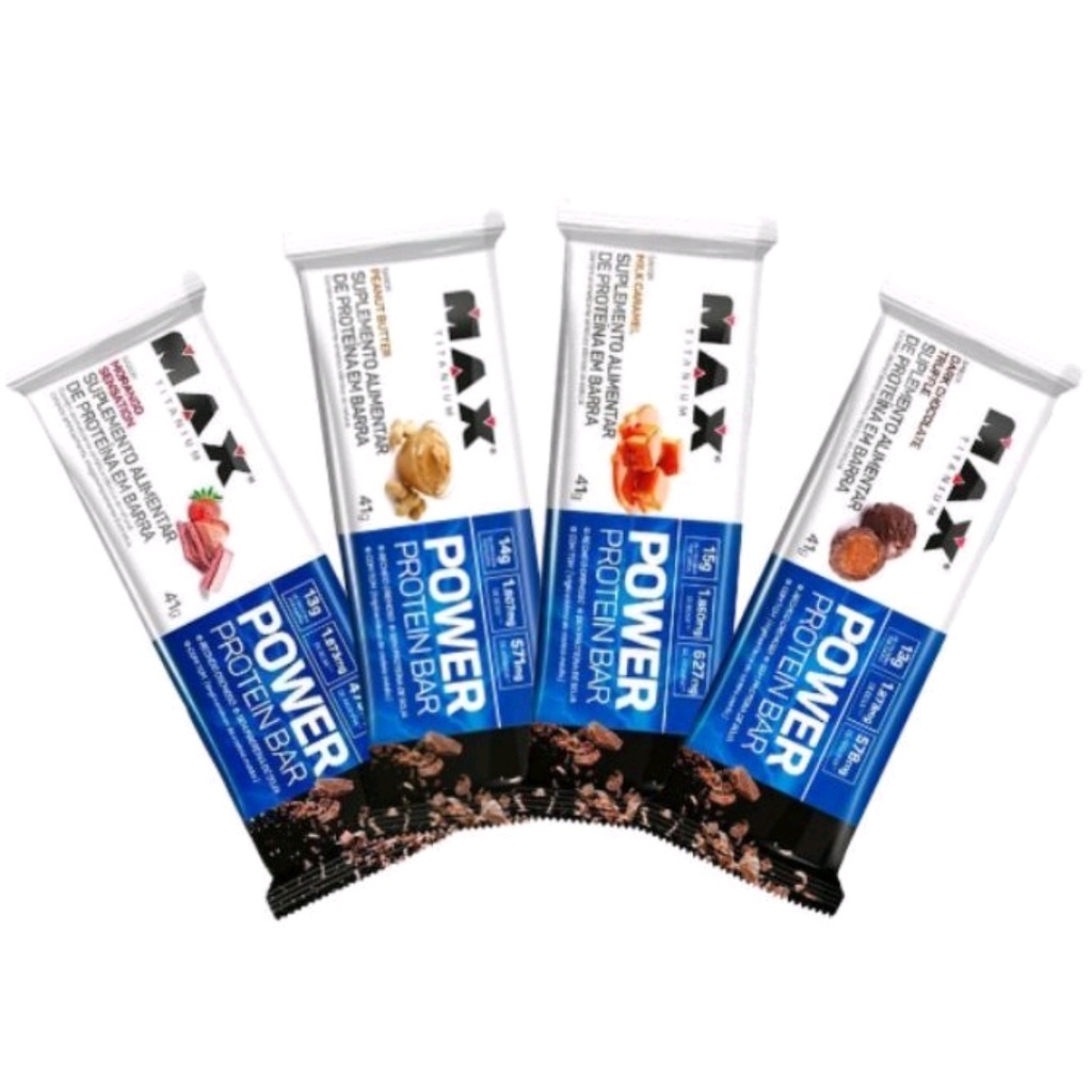Power Protein Bar Barra de Proteína Max Titanium - 1 Unidade de 41 ...