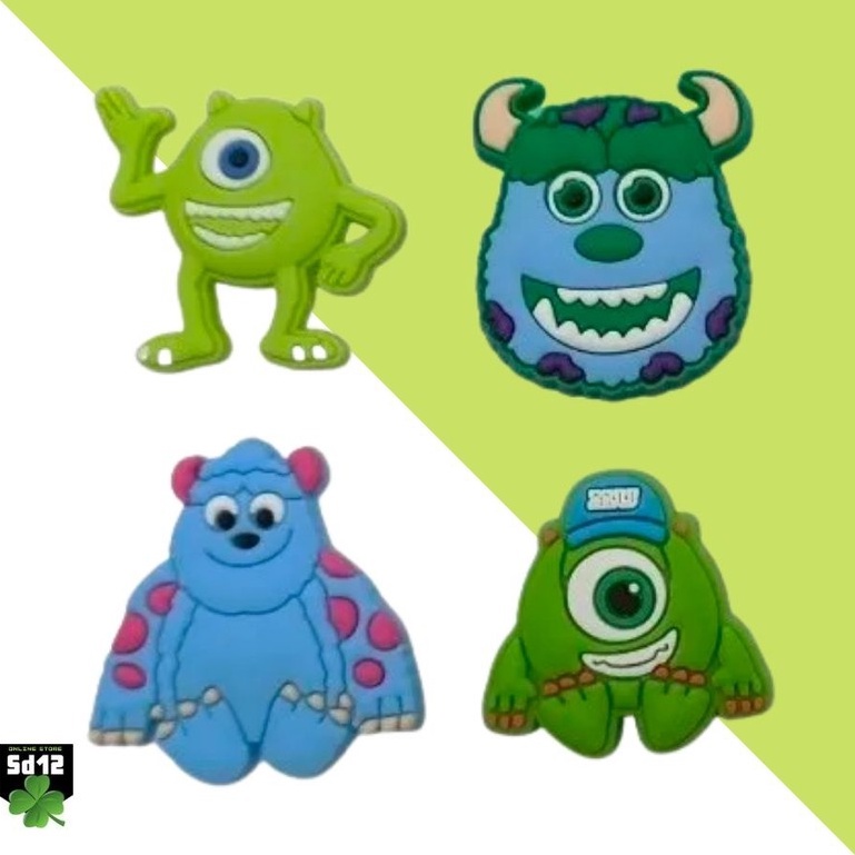 Pin Para Crocs Monstros Sa Kit Com 4 Pins | Shopee Brasil