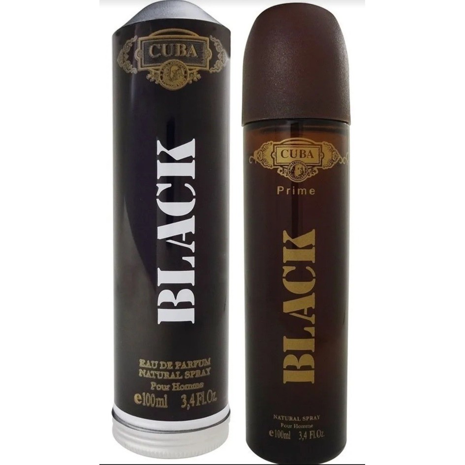Perfume Cuba Black Masculino Prime 100 Ml Edp Original | Shopee Brasil