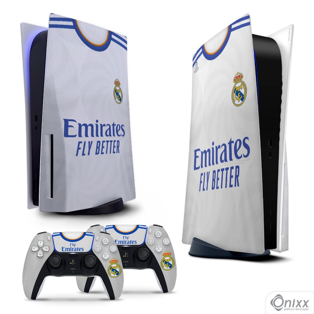 Skin PS5 Adesiva Real Madrid 2021 White | Shopee Brasil